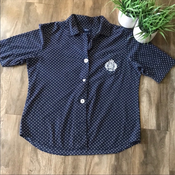 Chaps | Intimates & Sleepwear | Chaps Polka Dot Embroidered Pocket ...